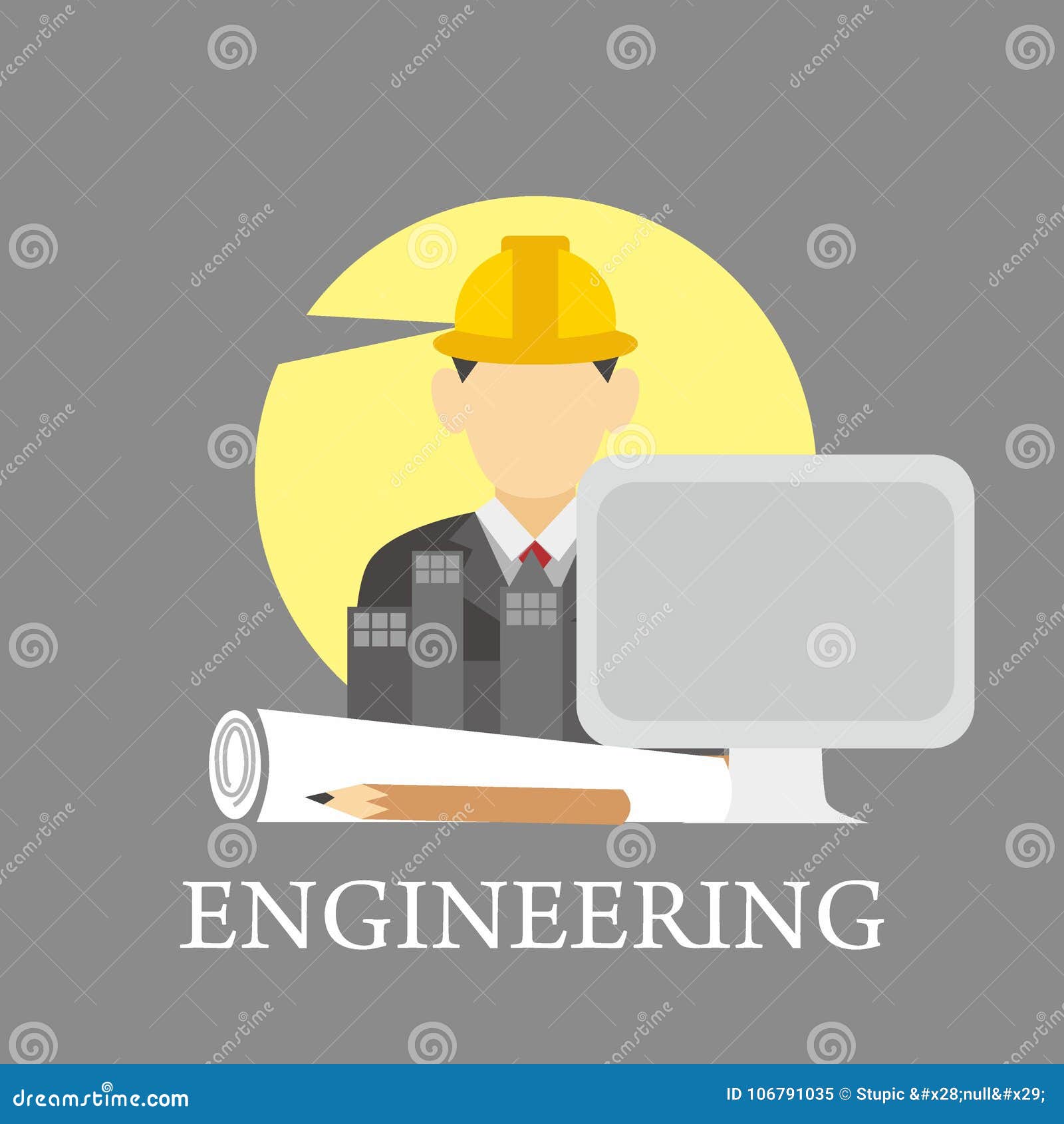 Engineering Illustration Vector Art Logo Template and Illustration ...