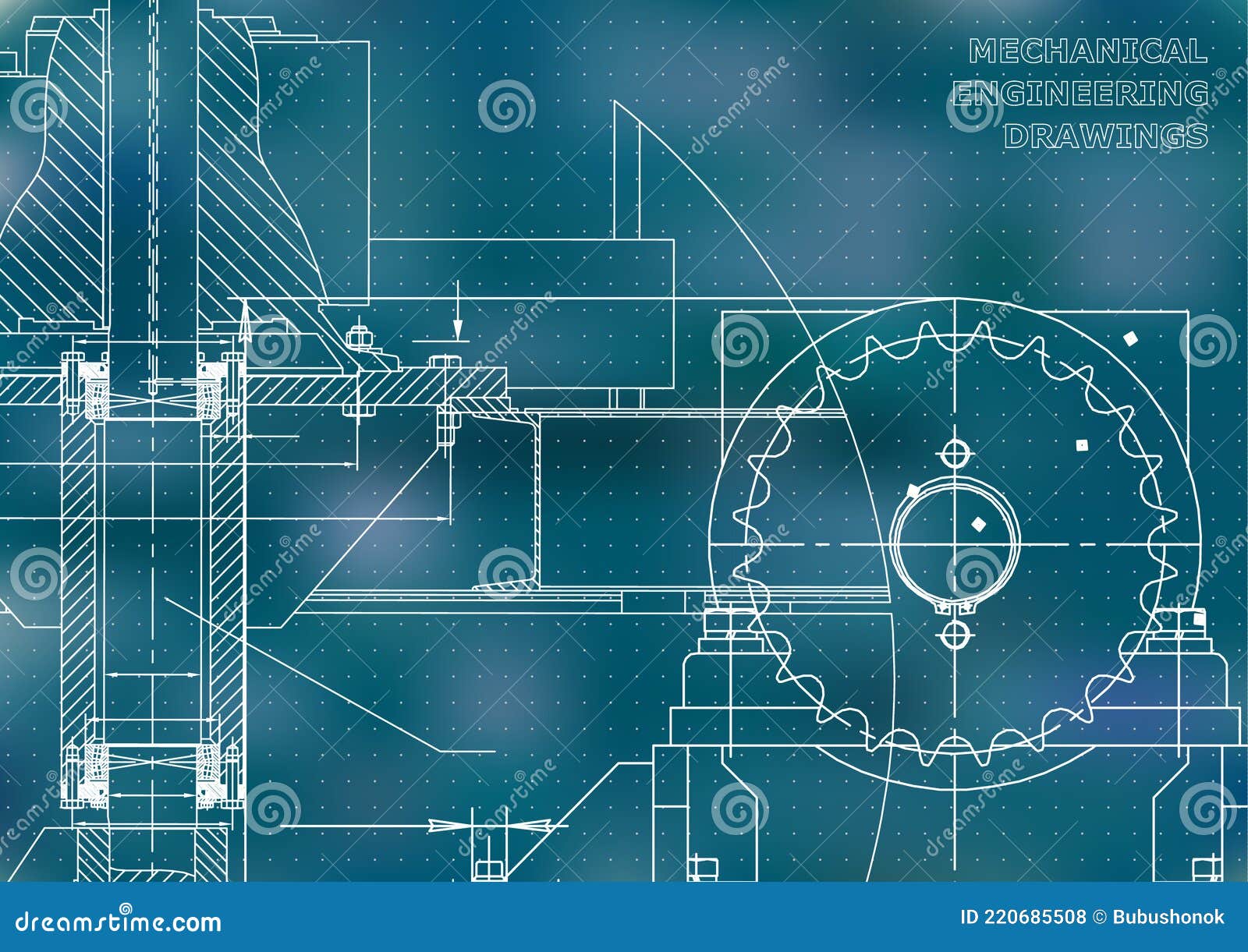 Engineering Illustrations. Blueprints Stock Vector - Illustration of ...