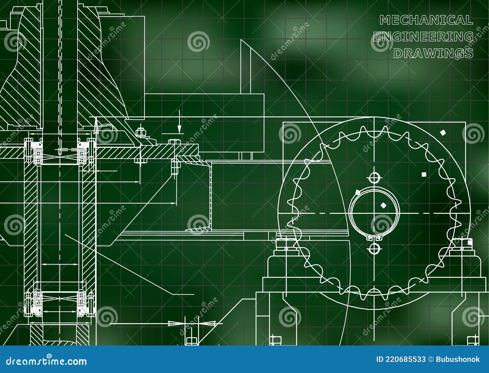 Engineering Illustrations. Blueprints Stock Vector - Illustration of ...