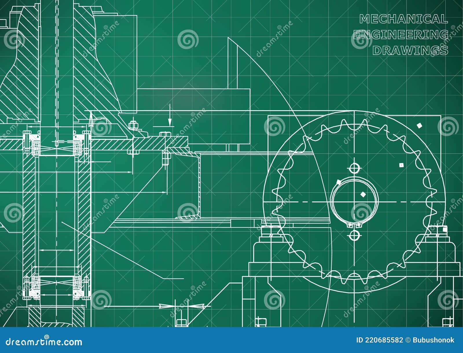 Engineering Illustrations. Blueprints. Mechanical Drawing Cartoon ...