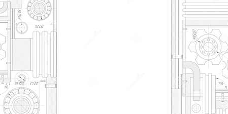 Engineering Industrial Background.Technical Drawing .Technology Banner ...