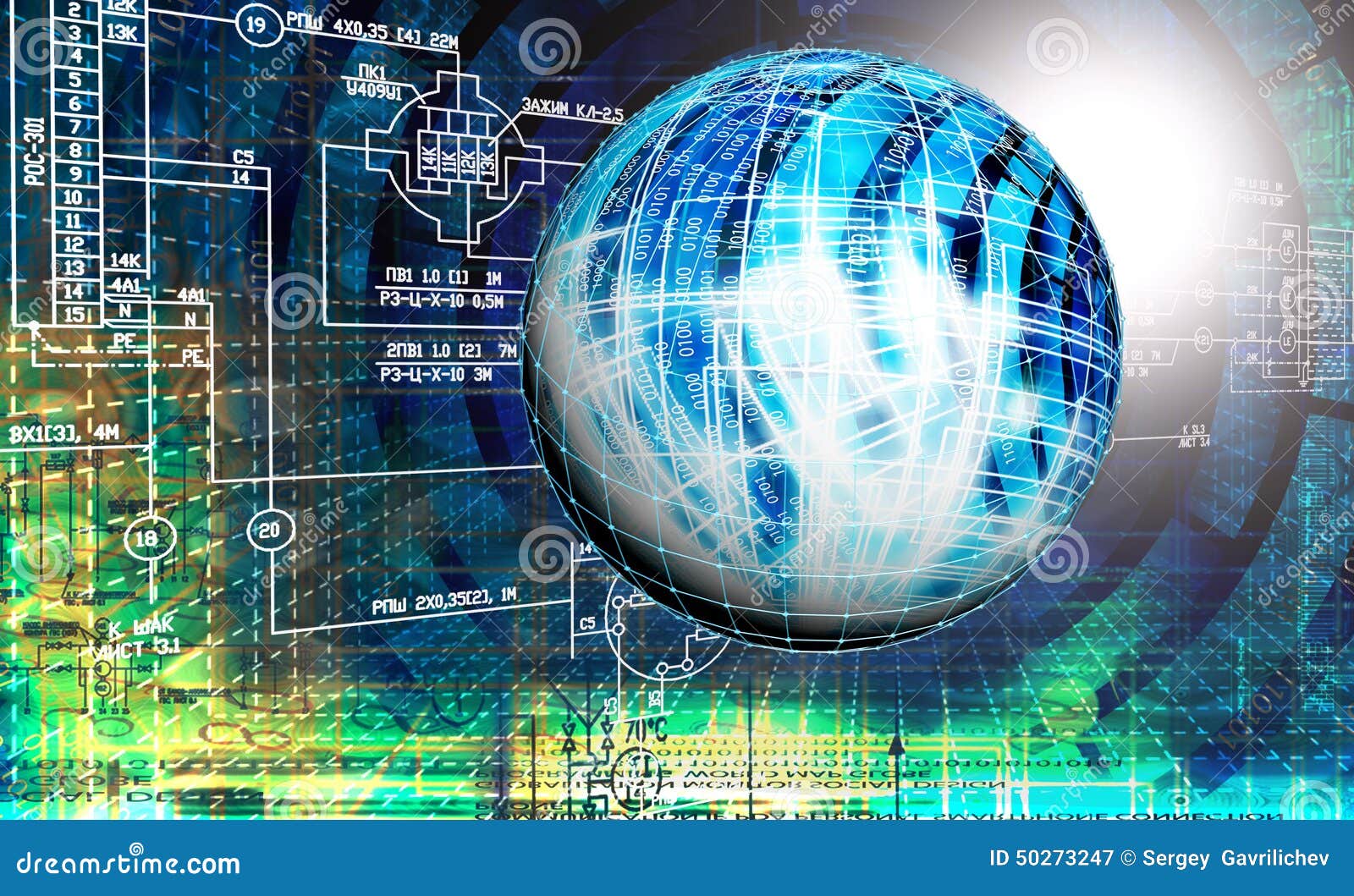 Engineering Industrial Designing Internet Connection Stock Image ...