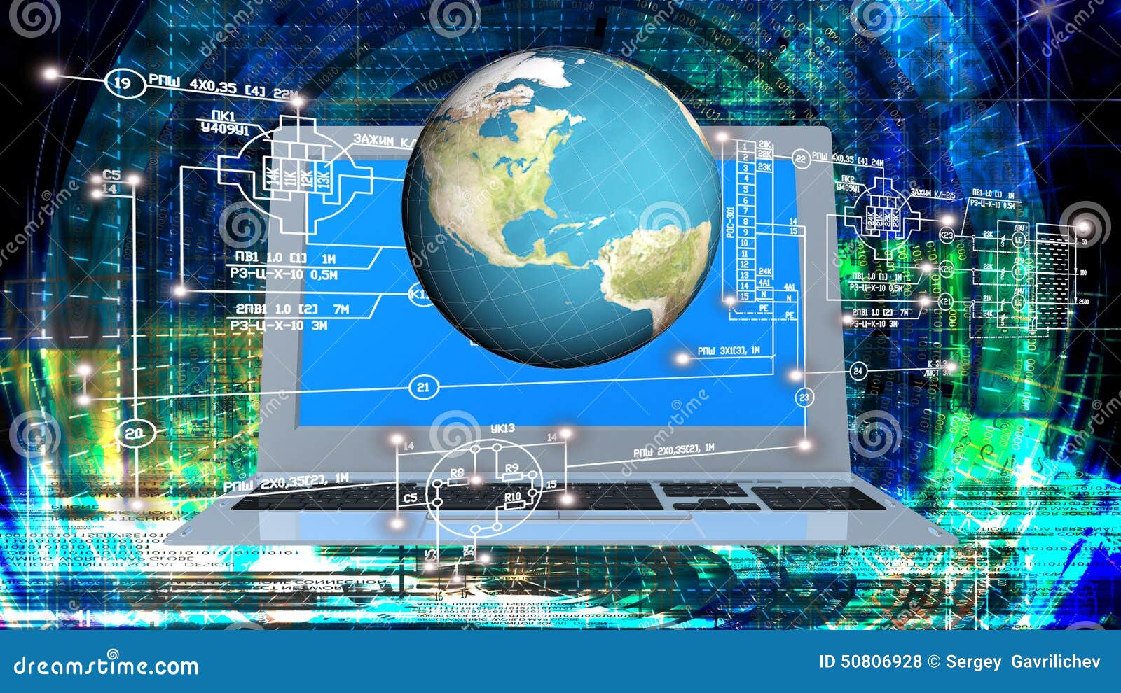 Engineering Innovation Computer Technology Stock Illustration ... Engineering Innovation Computer Technology Stock Illustration ...