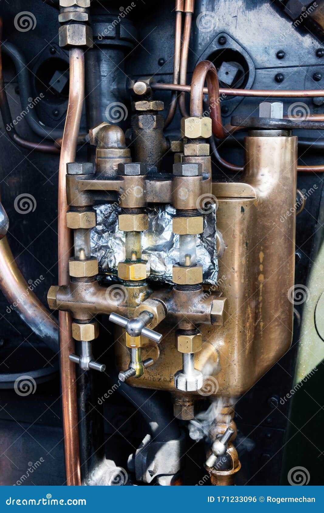 The Engineering Inside the Cab of a Steam Train Stock Photo - Image of ...