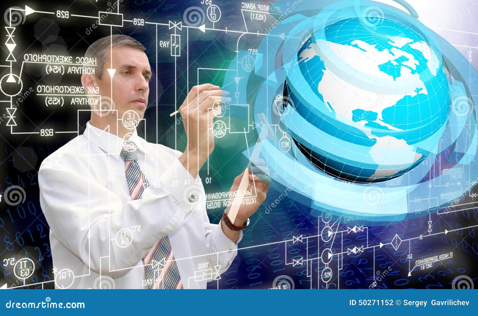Engineering Internet Technologies Stock Photo - Image of globe ...