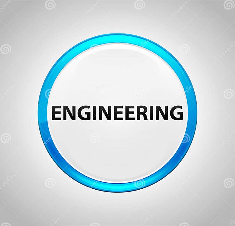 Engineering Round Blue Push Button Stock Illustration - Illustration of ...
