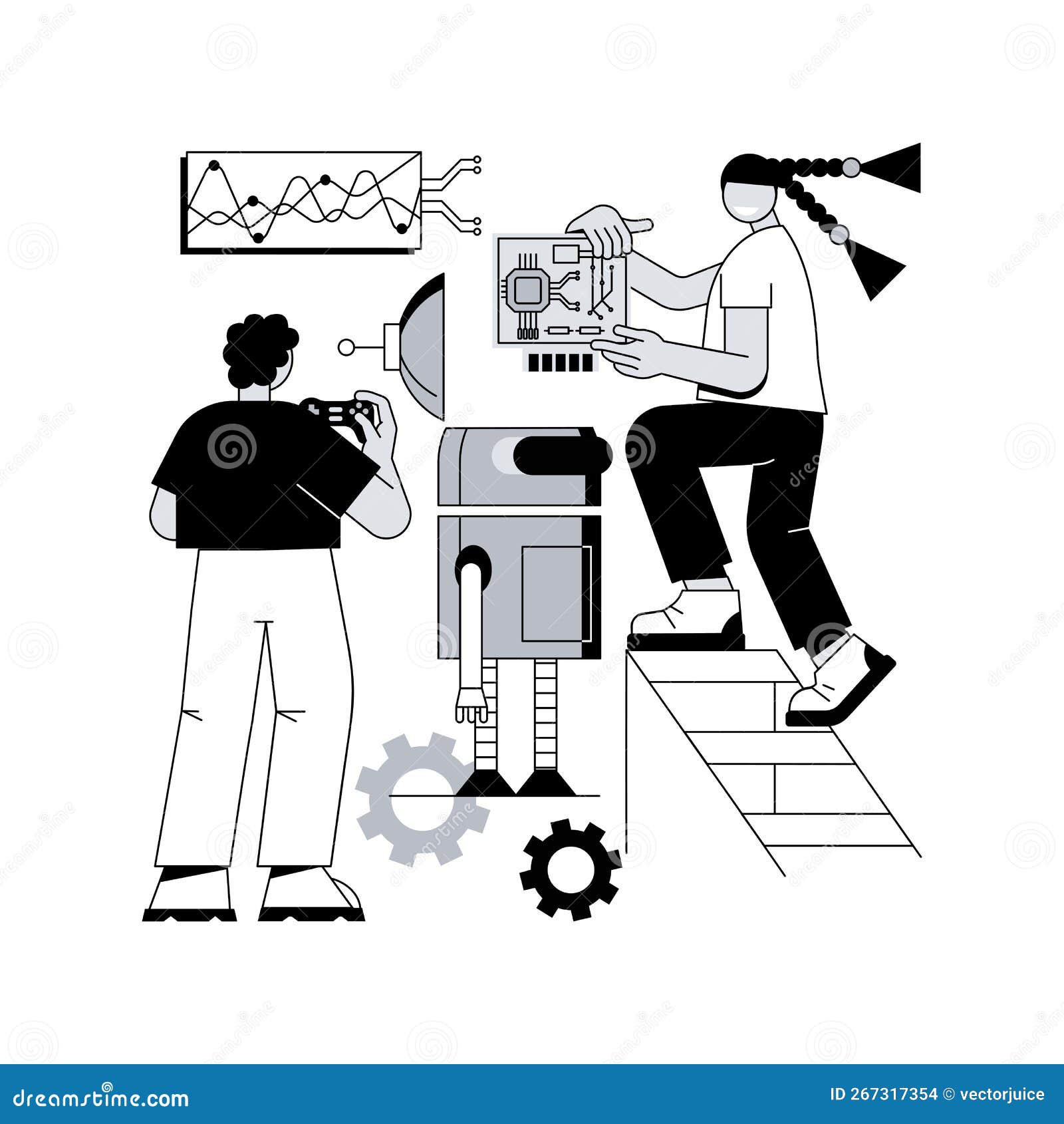 Engineering for Kids Abstract Concept Vector Illustration Stock Vector ...