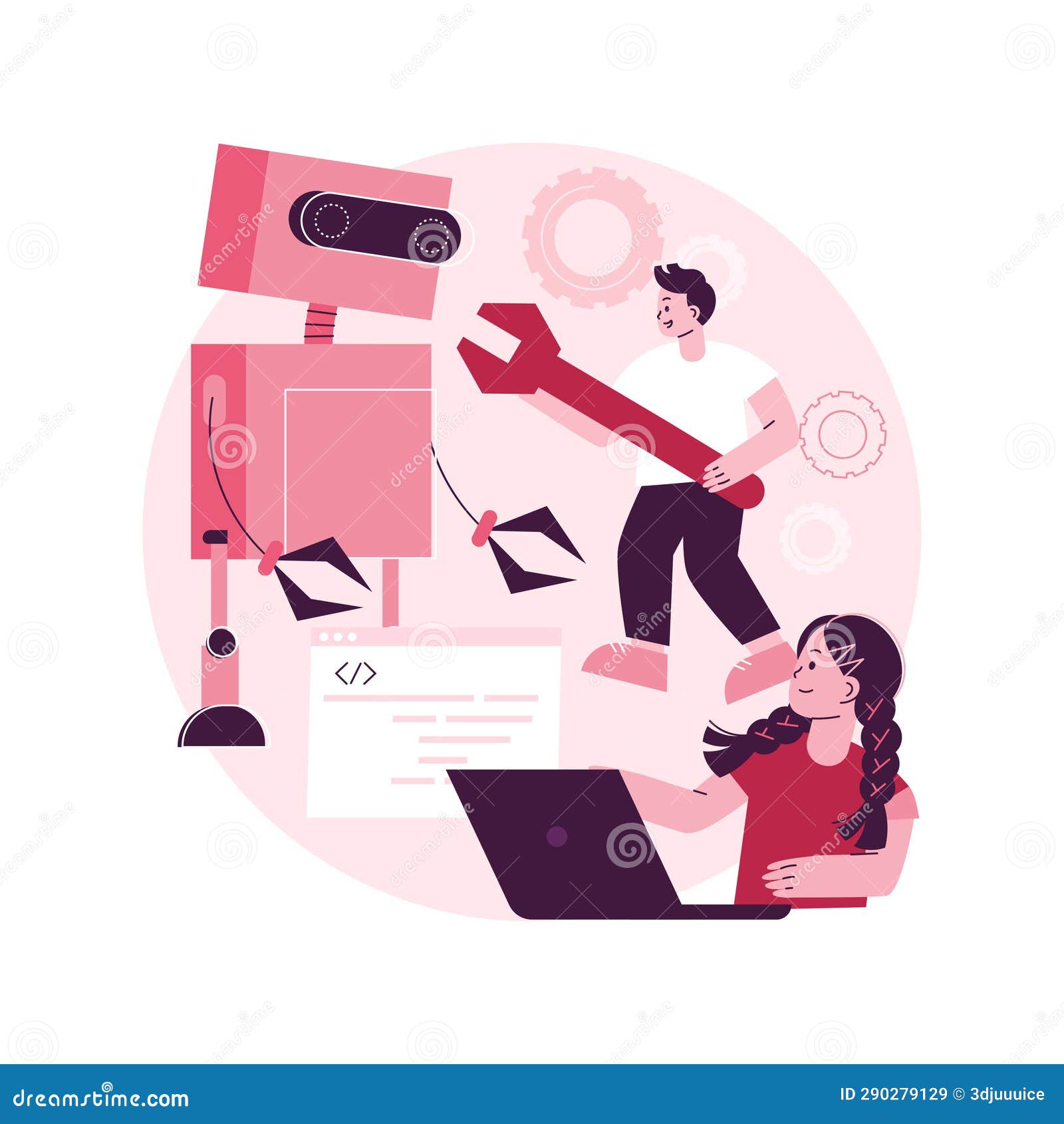 Engineering for Kids Abstract Concept Vector Illustration. Stock ...