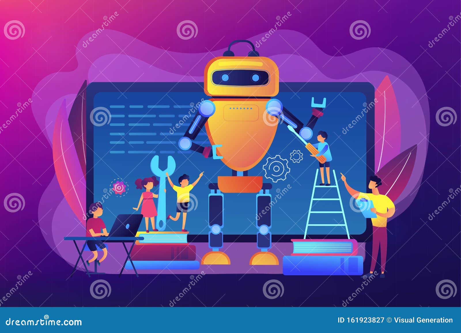 Engineering for Kids Concept Vector Illustration. Stock Vector ...