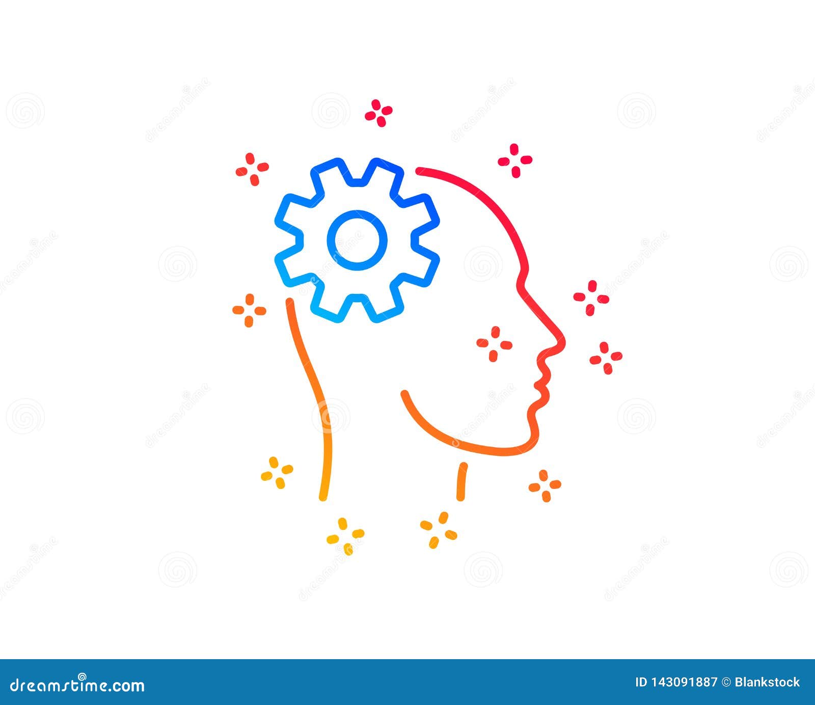 Engineering Line Icon. Cogwheel Tool Sign. Vector Stock Vector ...