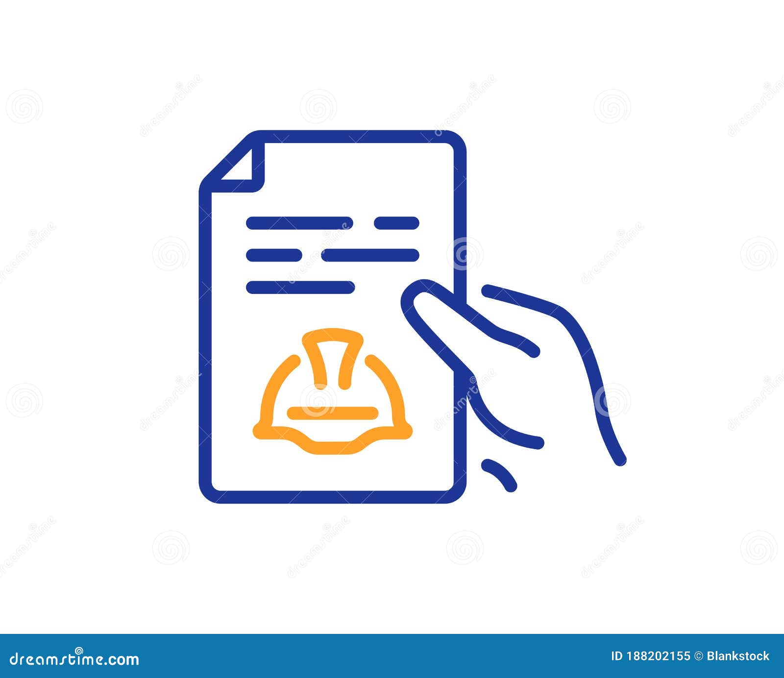Engineering Line Icon. Technical Documentation Sign. Vector Stock ...