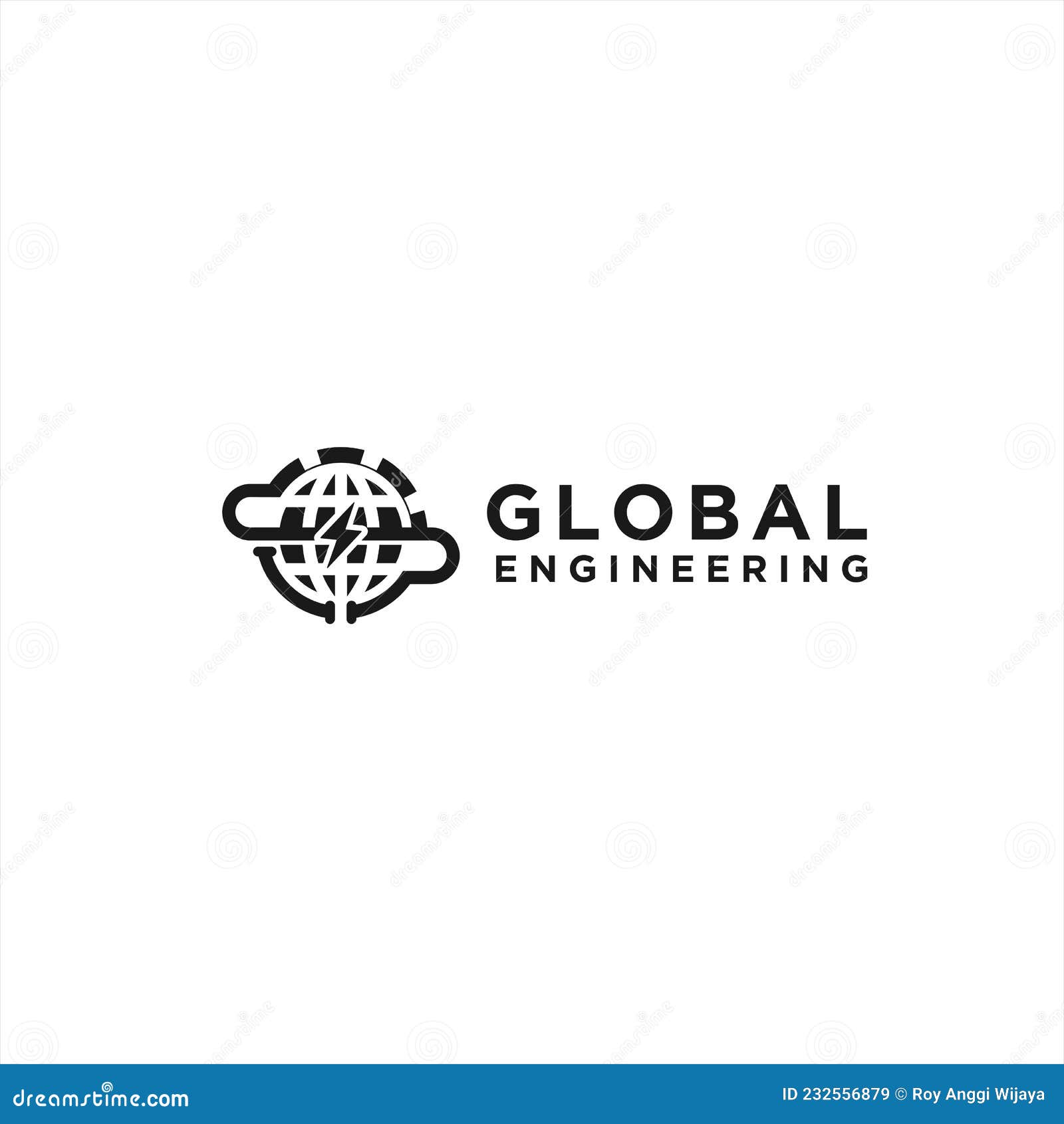 Global Engineering Logo Design Template Stock Vector - Illustration of ...