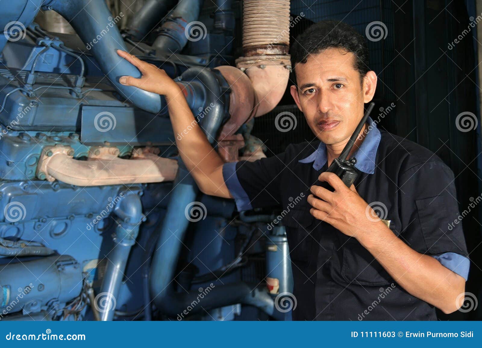 Engineering in Machine Room Stock Image - Image of machinery, employee ...