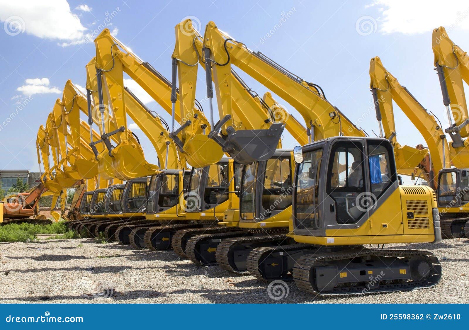 Engineering machinery stock photo. Image of storeage - 25598362