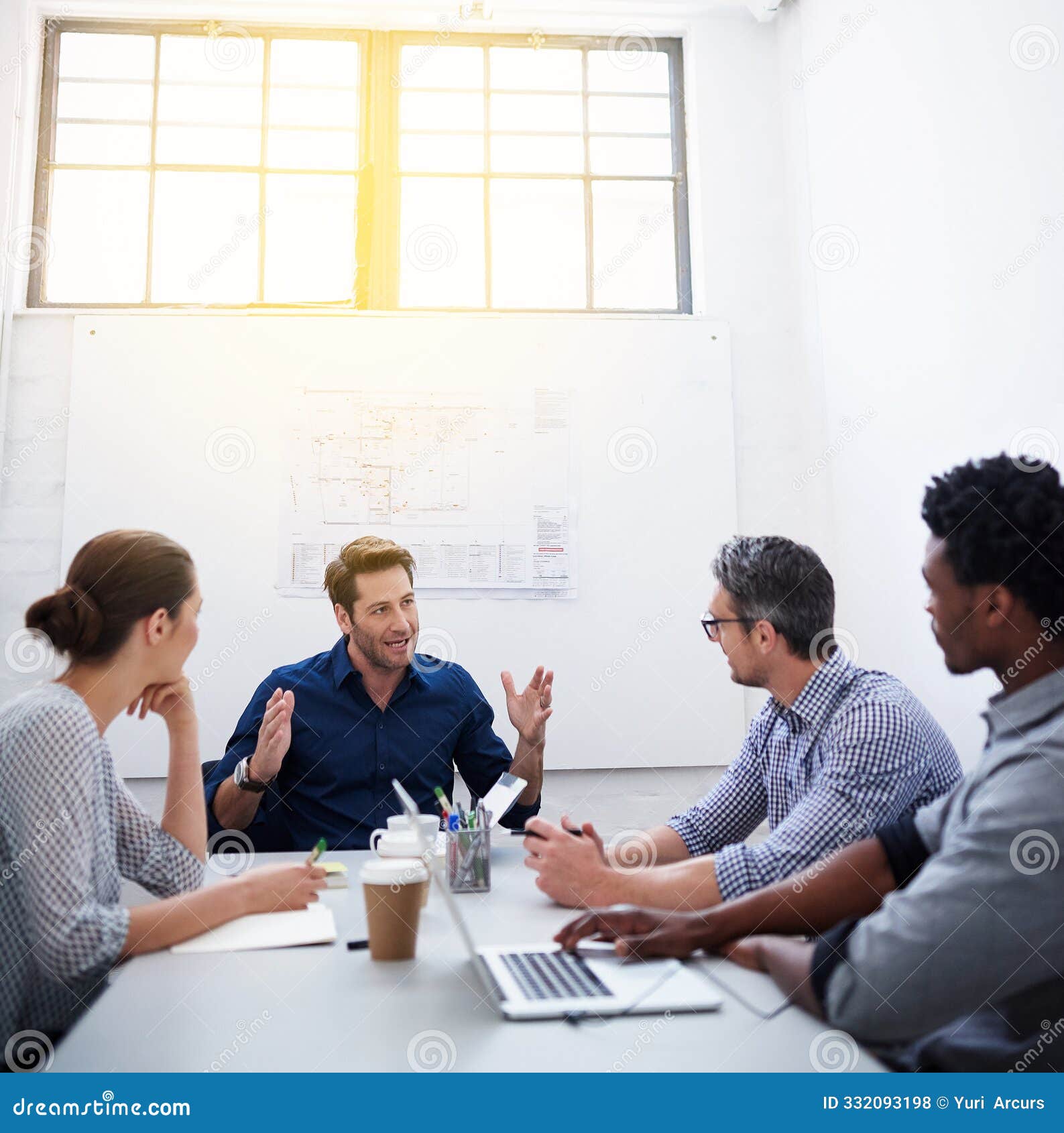 Engineering, Man or Discussion in Meeting for Floor Plan, Teamwork or ...