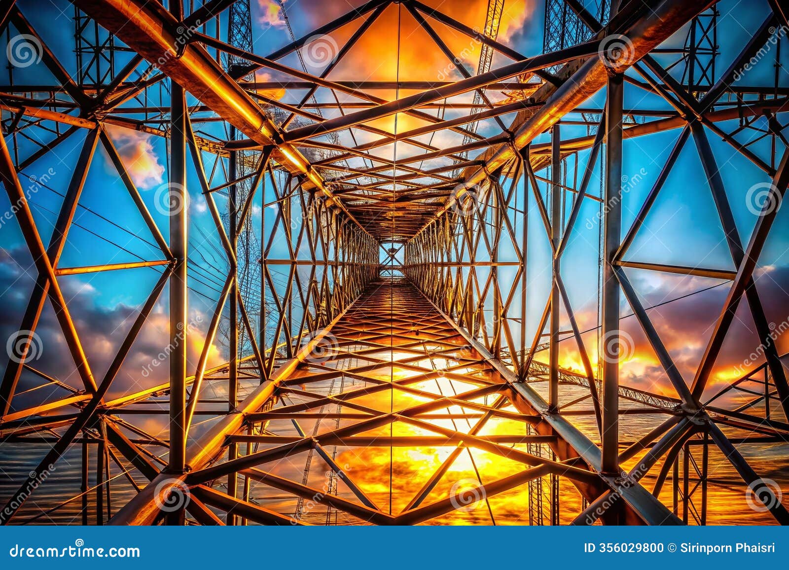 Engineering Marvel a Stunning Portrait of a Powerful Pylon Structure ...