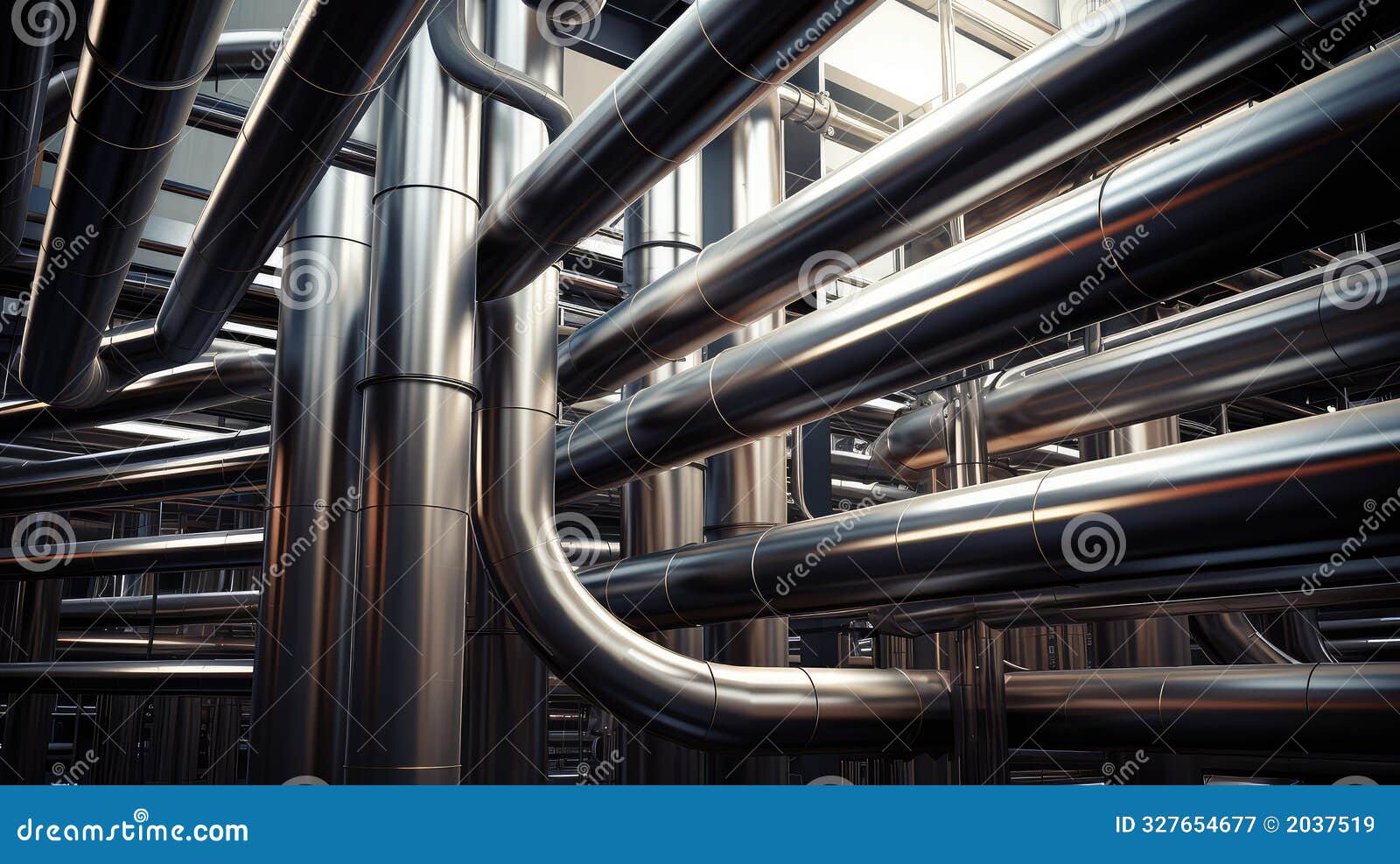 Engineering metal piping stock illustration. Illustration of complex ...