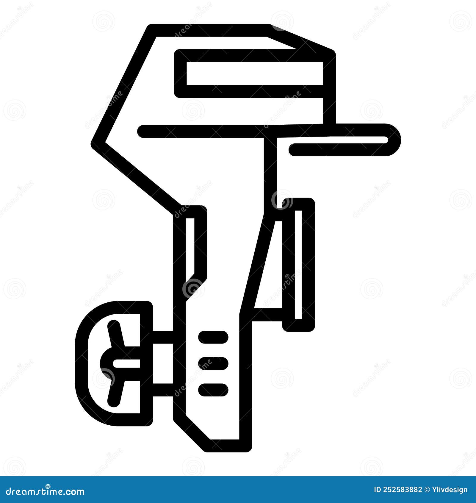 Engineering Motor Icon Outline Vector. Boat Engine Stock Vector ...