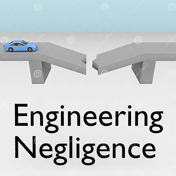 Engineering Negligence Concept Stock Illustration - Illustration of ...