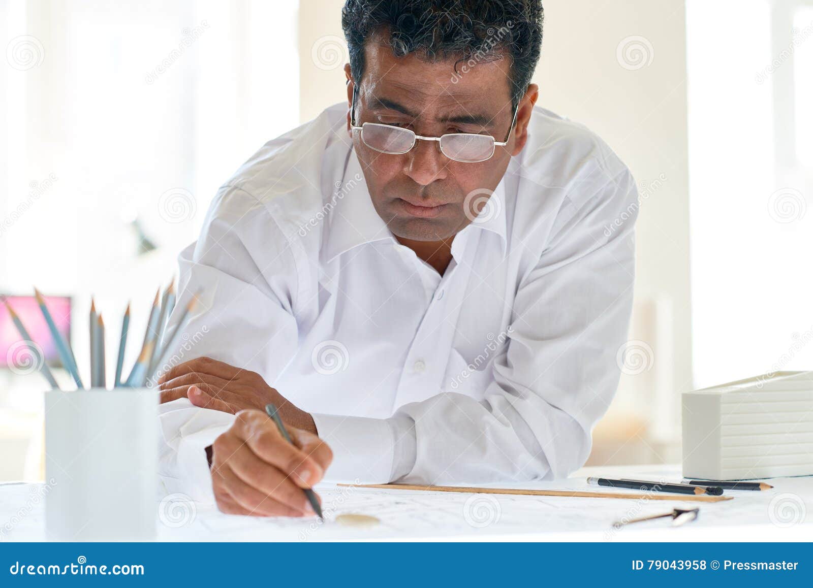 Engineering occupation stock photo. Image of architect - 79043958