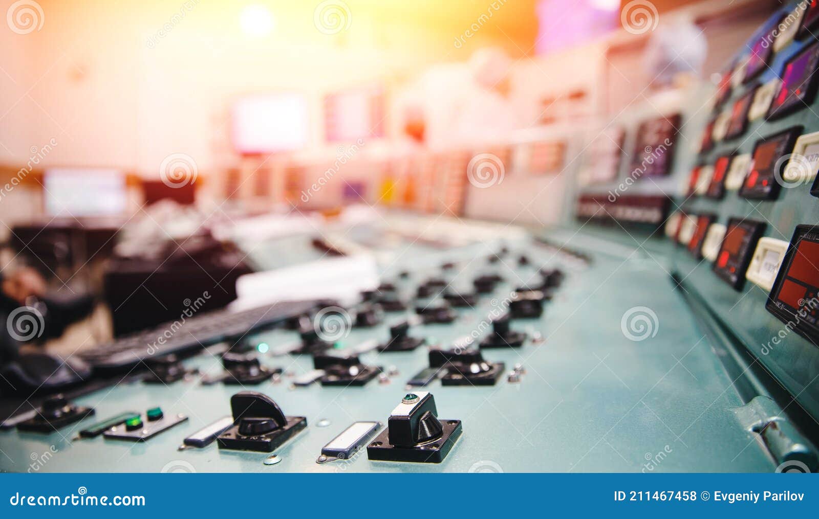 Engineering Panel with Buttons and Switching Automatic Control of ...