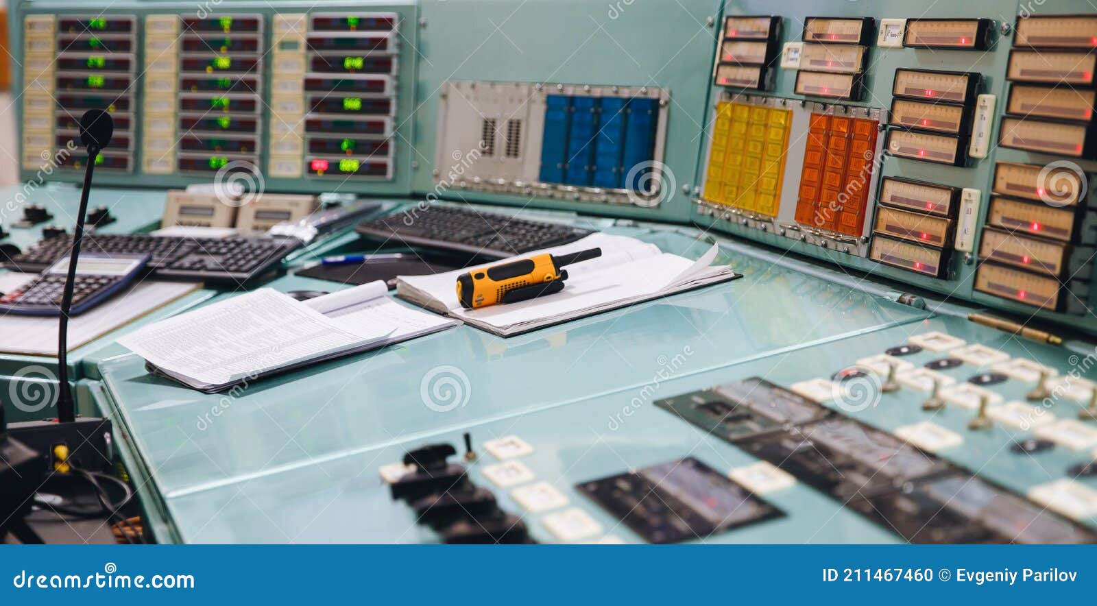 Engineering Panel with Buttons and Switching Automatic Control of ...