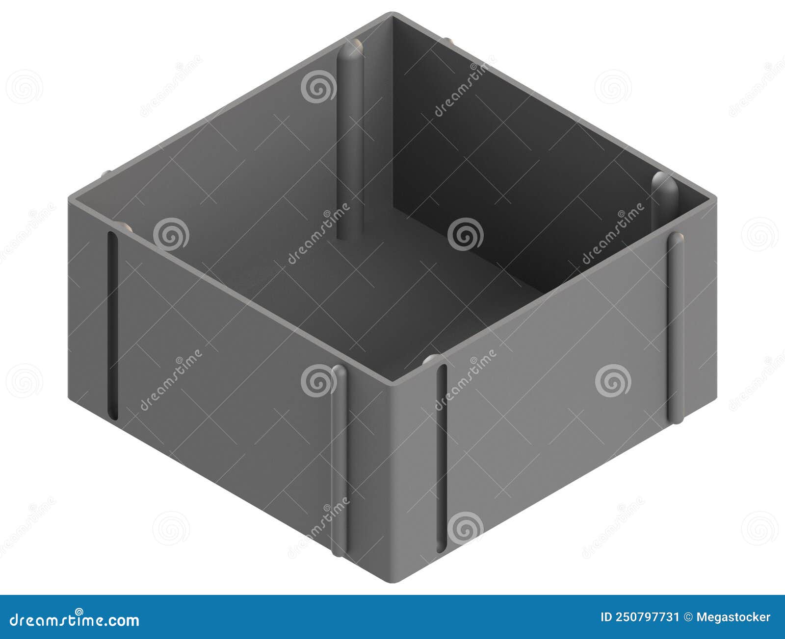 Engineering Part 3D Illustration - Container Stock Illustration ...