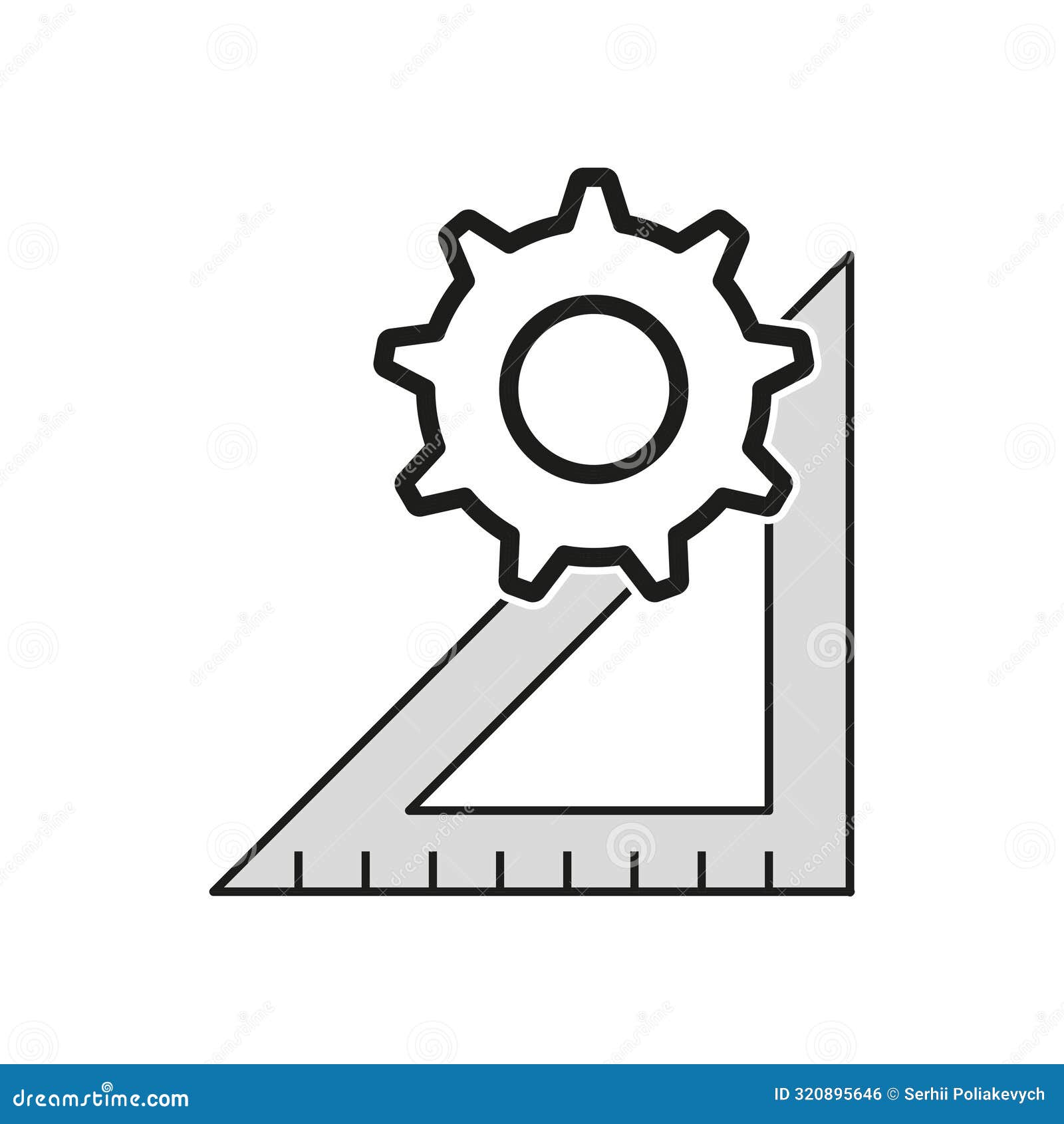 Engineering Precision Icon. Technical Settings Symbol. Measurement and ...