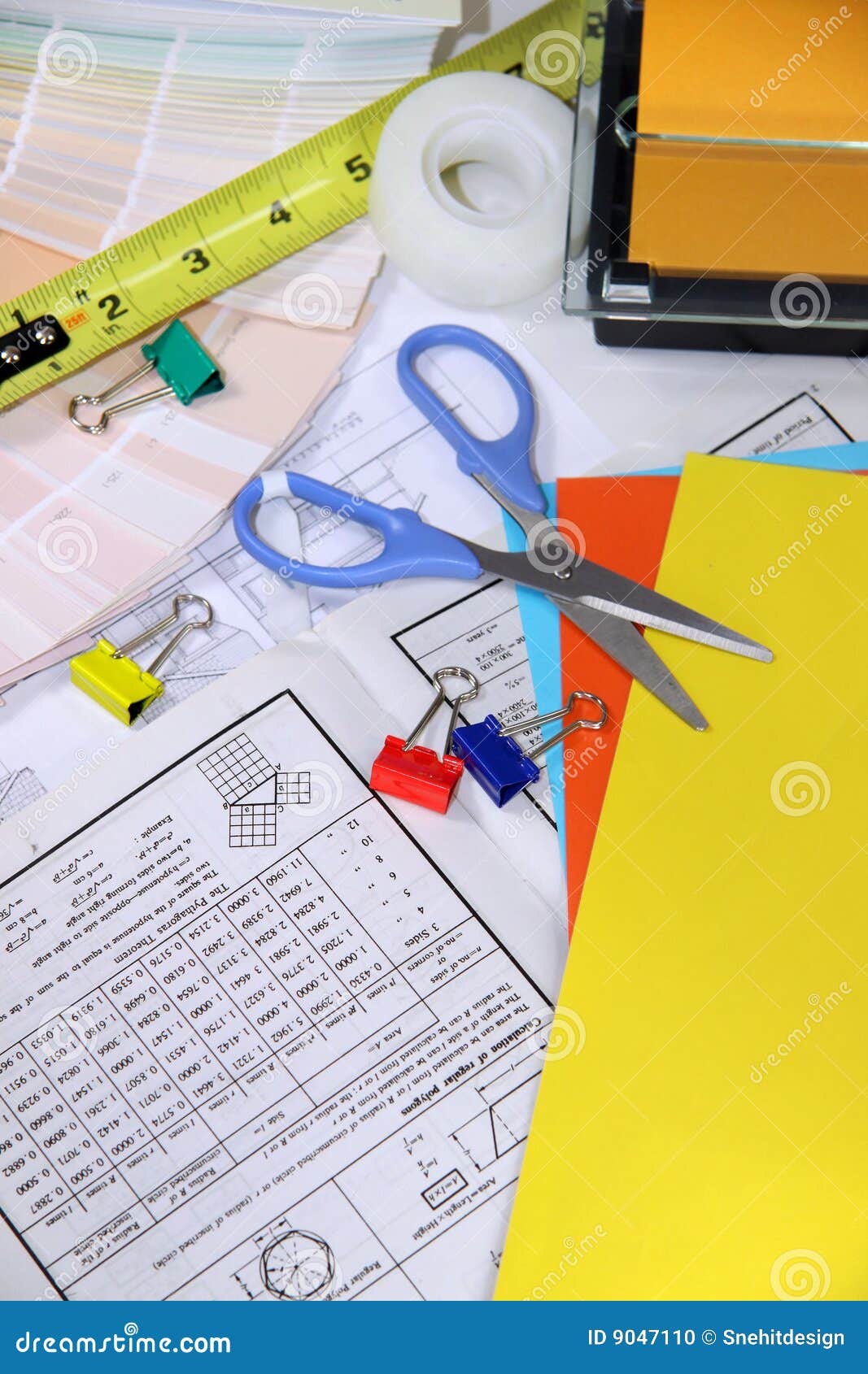 Engineering Project stock photo. Image of scheme, industry - 9047110