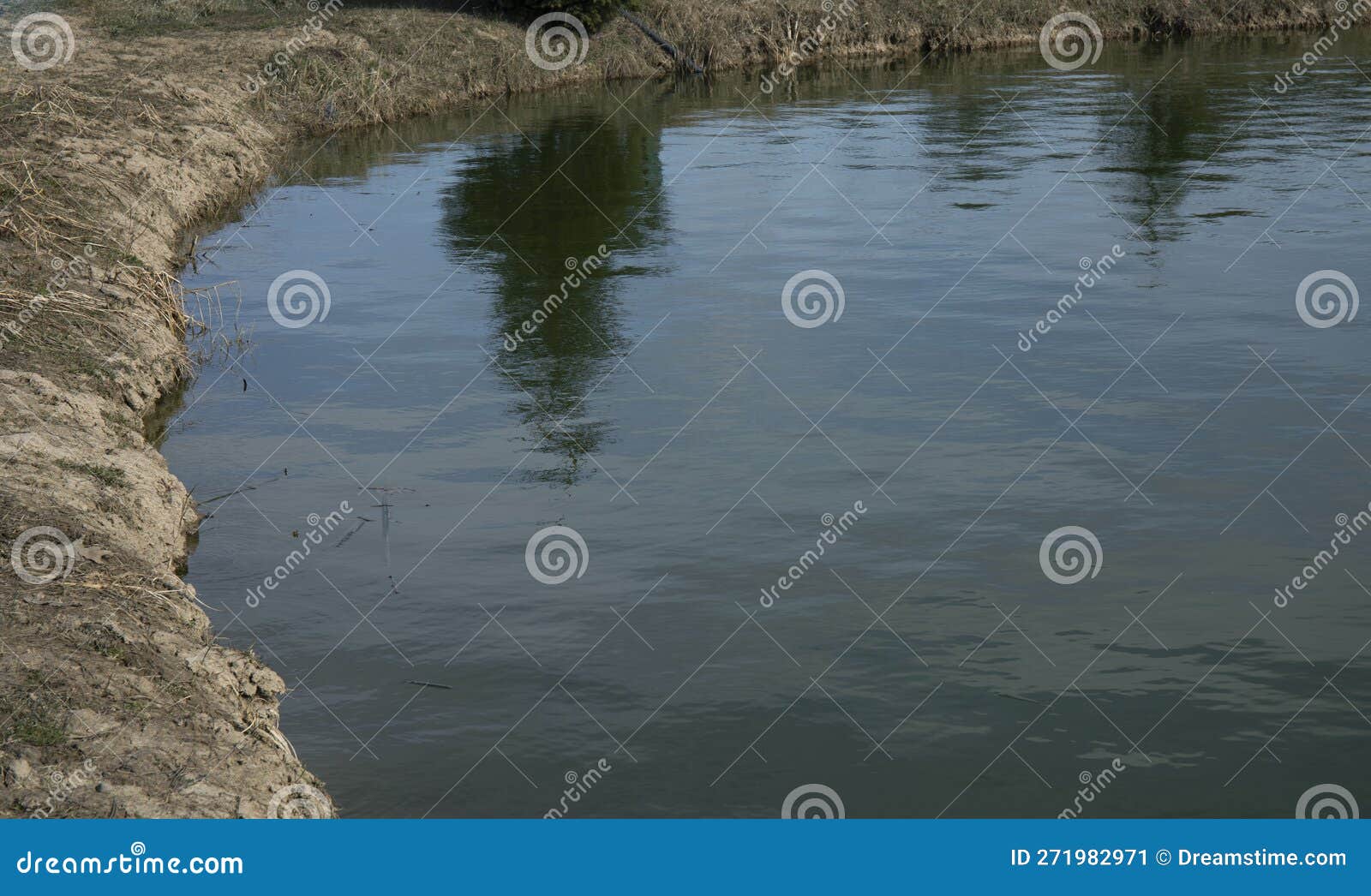 Engineering Protection of Lake Shores from Landslides Stock Image ...