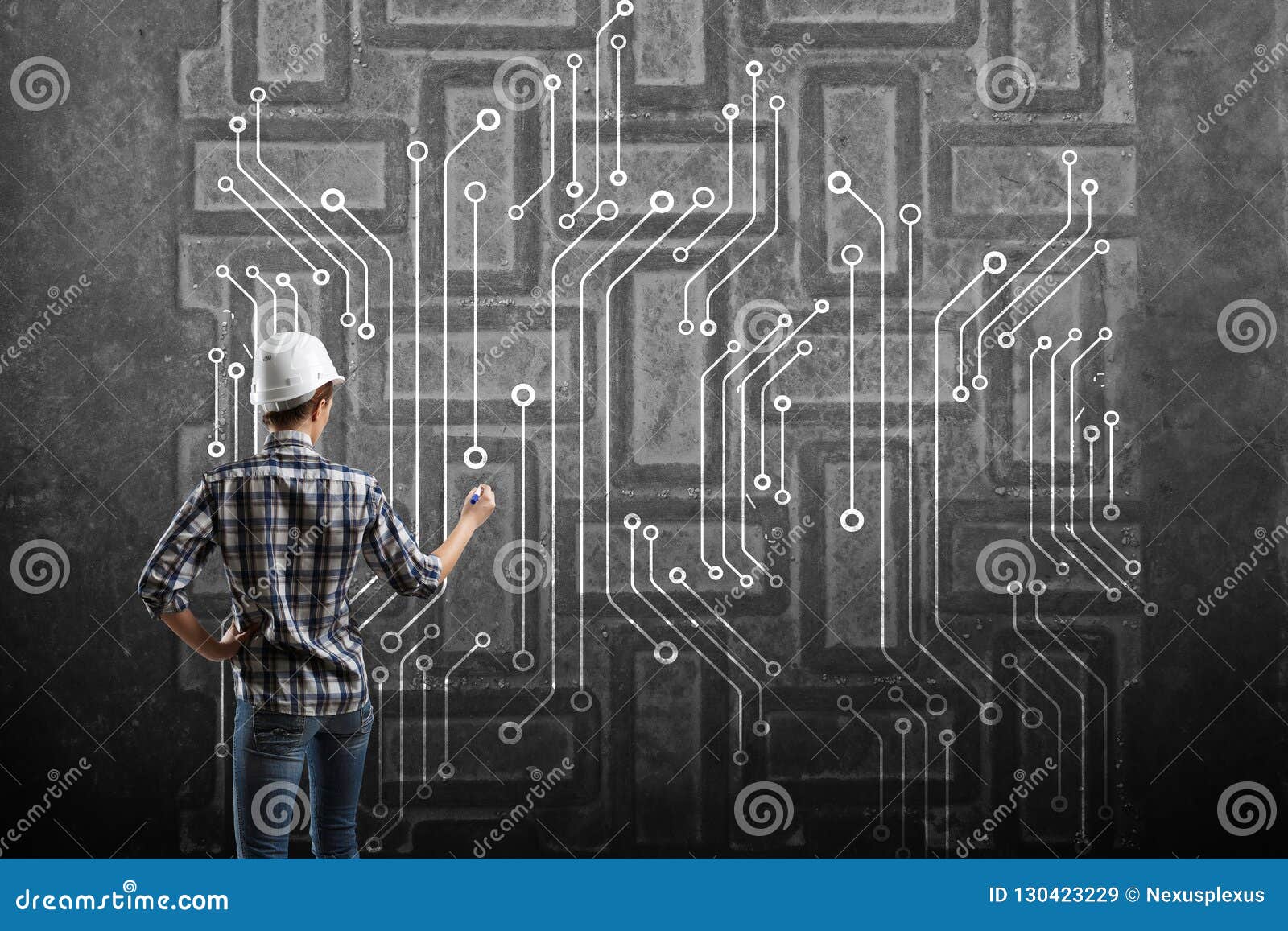 It and engineering stock image. Image of idea, woman - 130423229