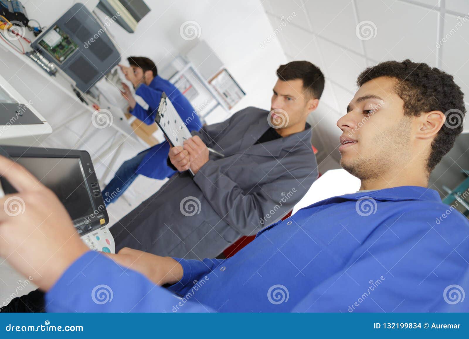 Engineering Robotics Class Teamwork Stock Photo - Image of teamwork ...