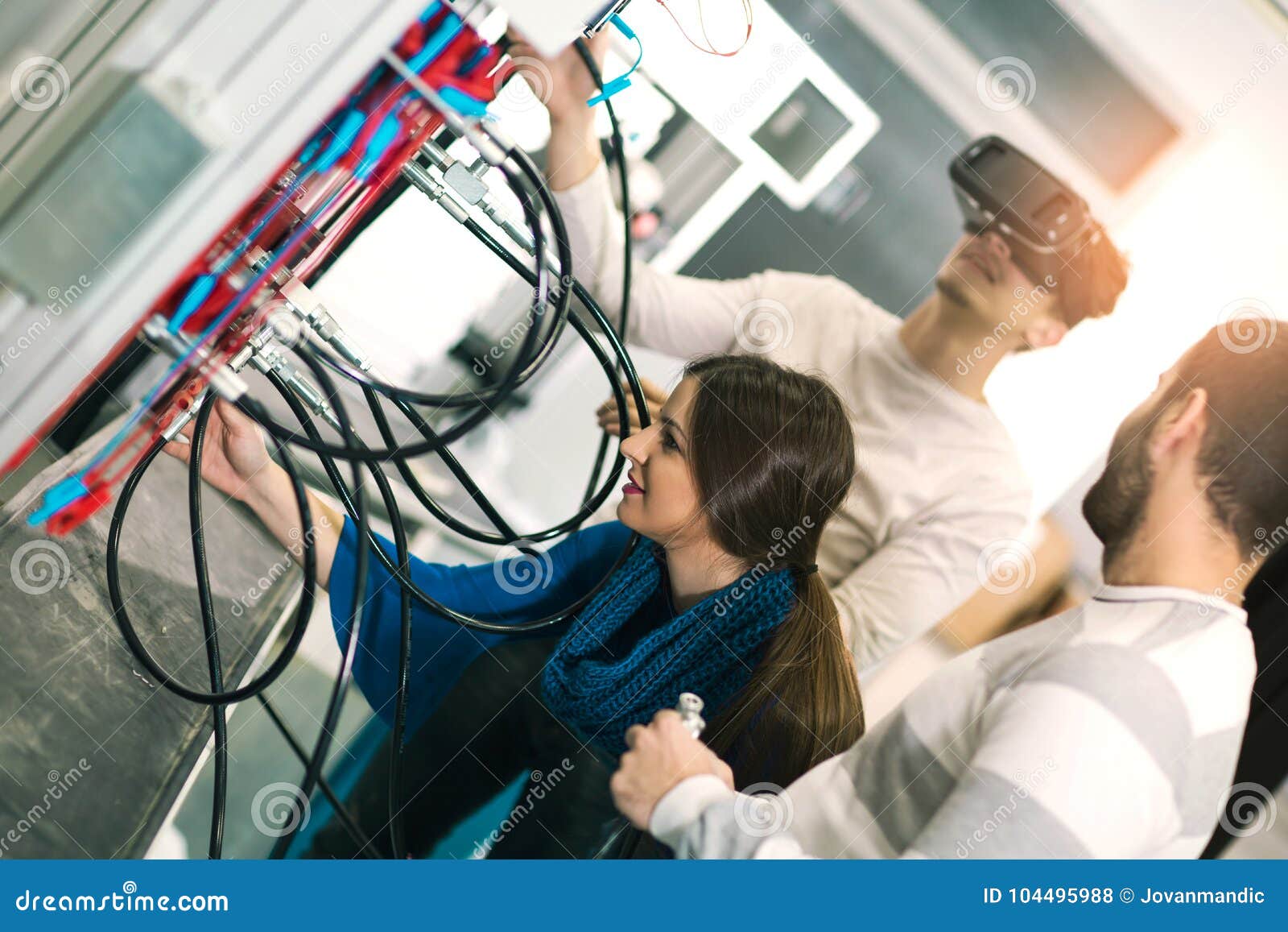 Engineering Robotics Class Teamwork Stock Photo - Image of chip ...
