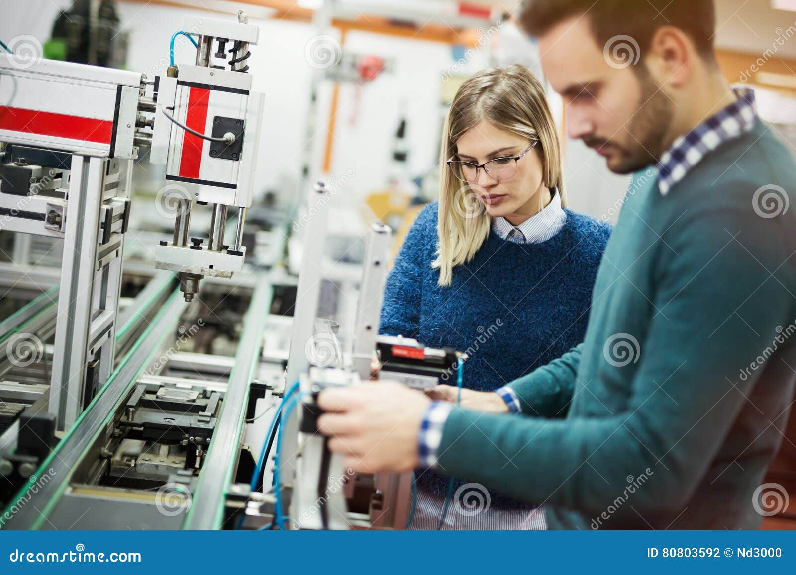 Engineering Robotics Class Teamwork Stock Photo - Image of mending ...