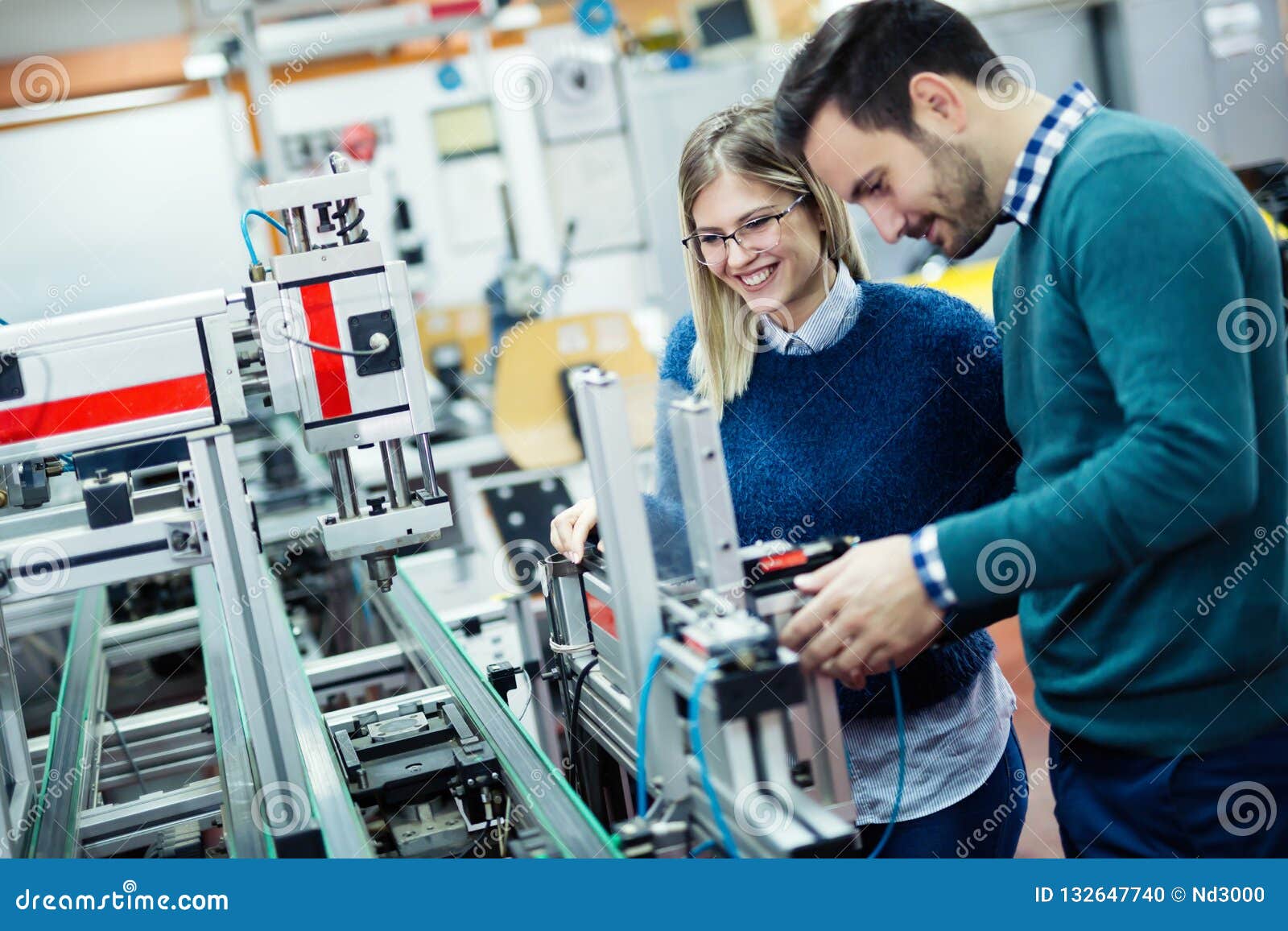 Engineering Robotics Class Teamwork Stock Photo - Image of robot ...