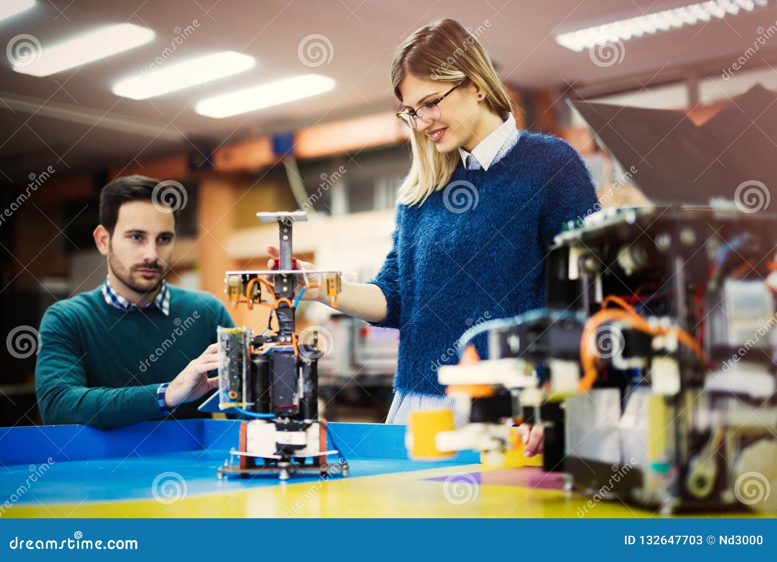 Engineering and Robotics Student Stock Image - Image of engineer ...