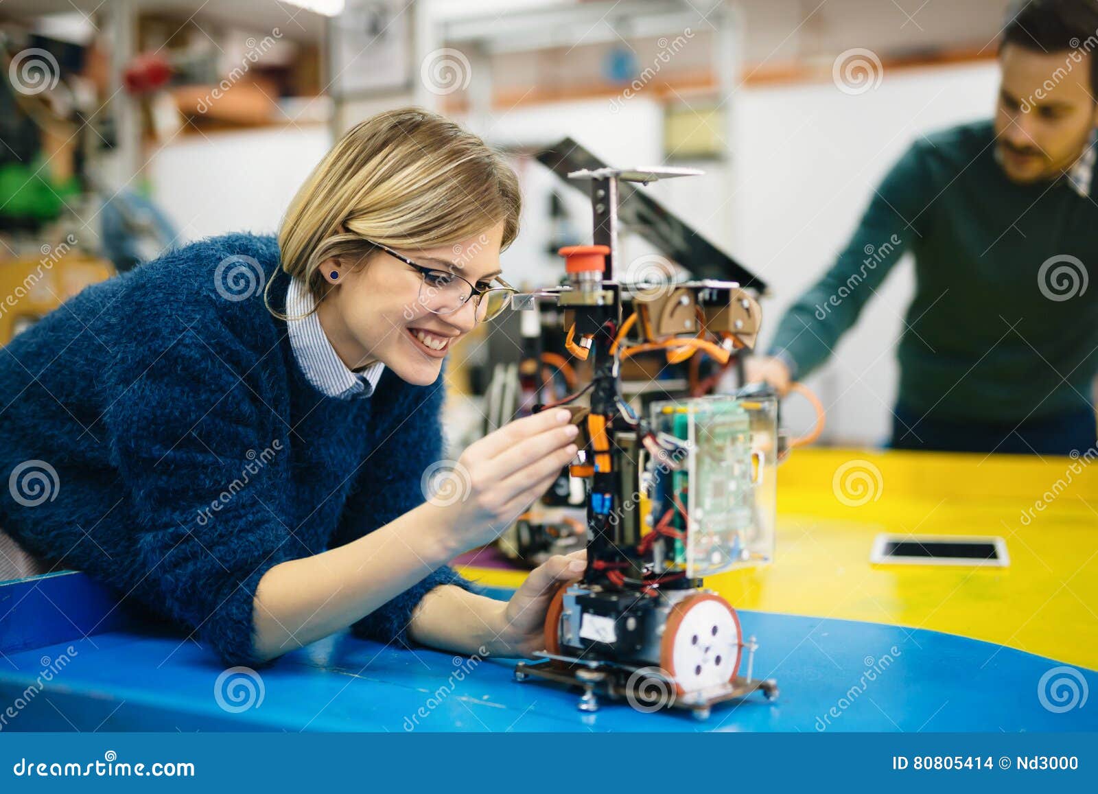 Engineering and Robotics Student Stock Photo - Image of chip, repair ...