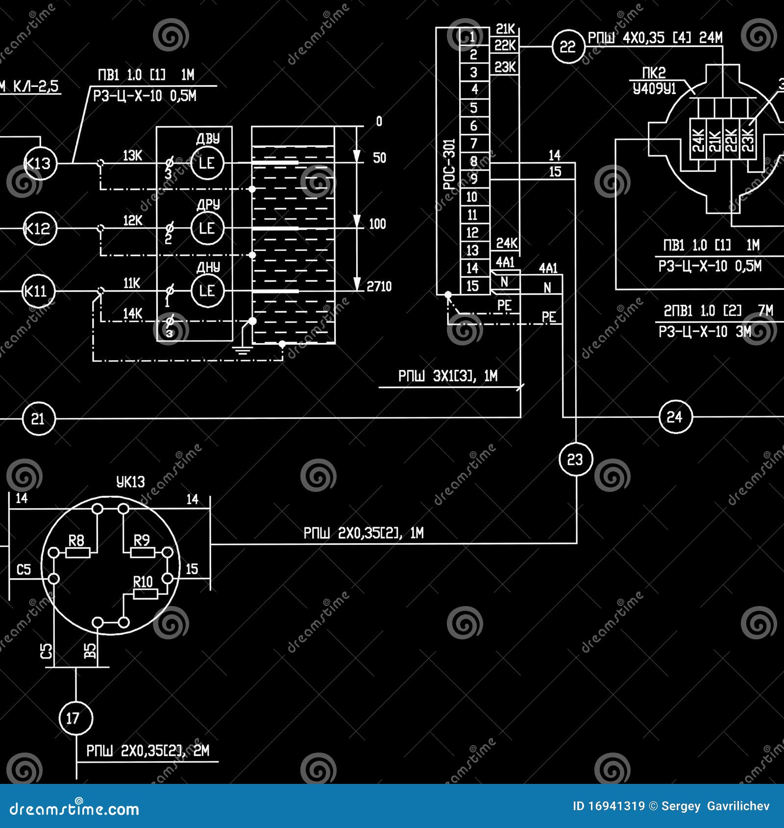 The engineering scheme stock illustration. Illustration of white - 16941319