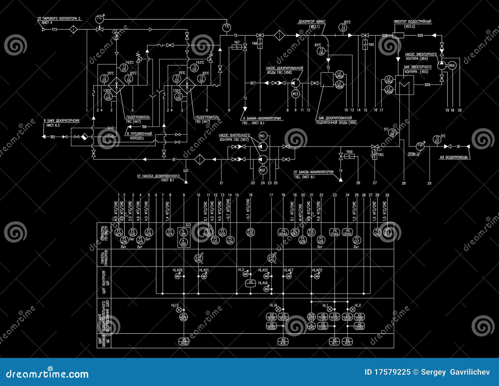 The engineering scheme stock illustration. Illustration of office ...