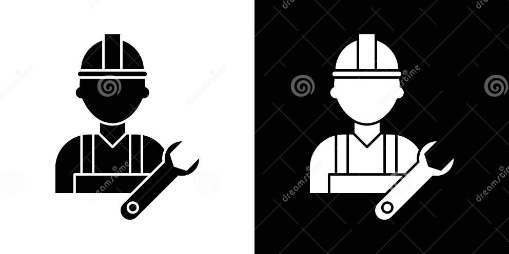 Engineering Service Icon Linear Logo Isolated Stock Illustration ...