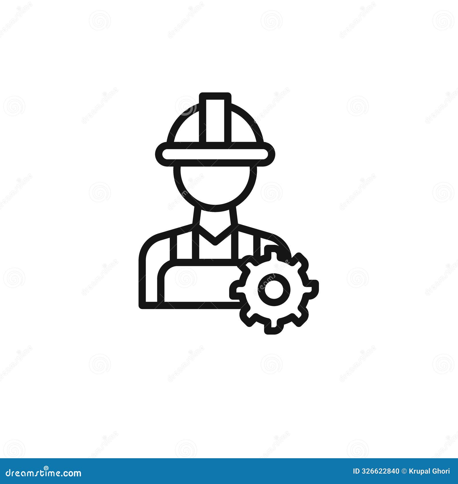 Engineering Service Icon. Gear And Wrench. Repair Symbol. Cartoon ...