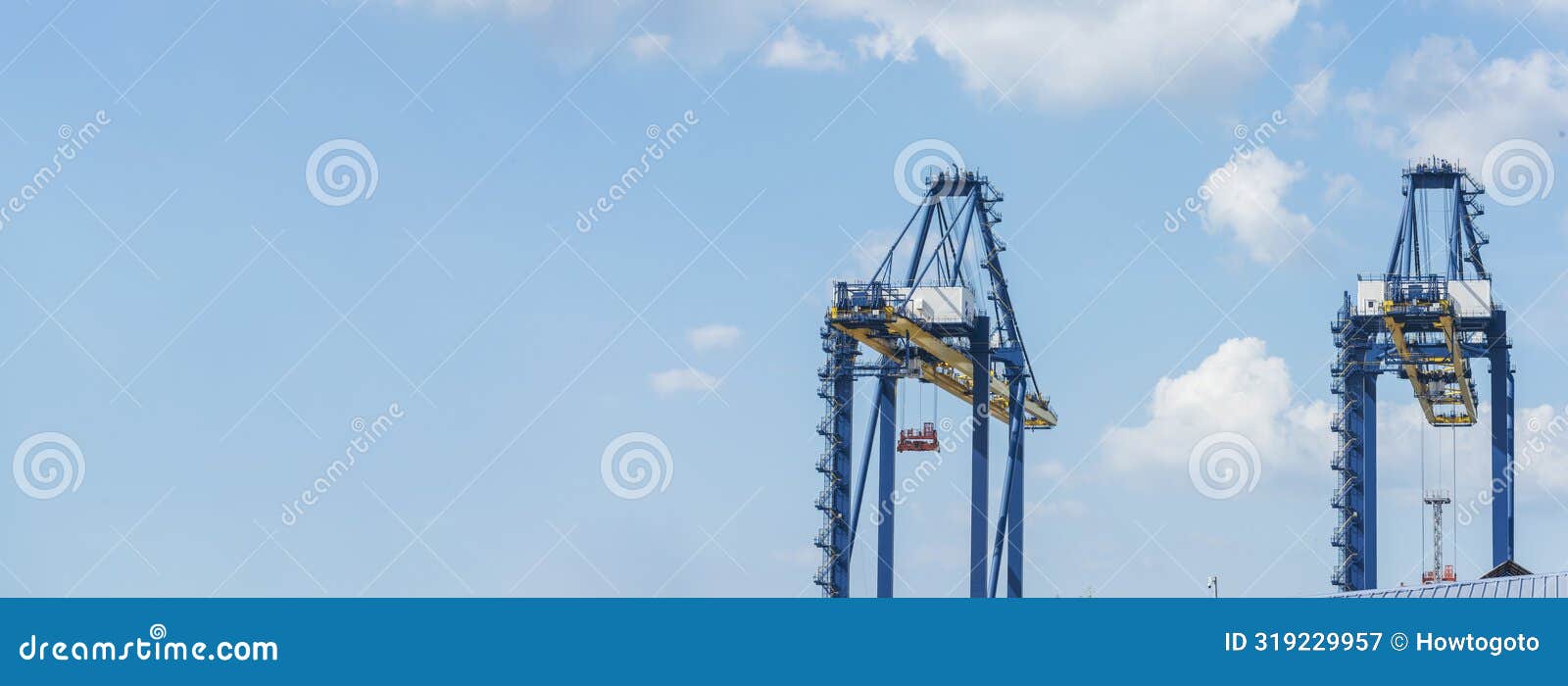 Engineering Shipping Crane Depot at Logistic Export Terminal Control ...