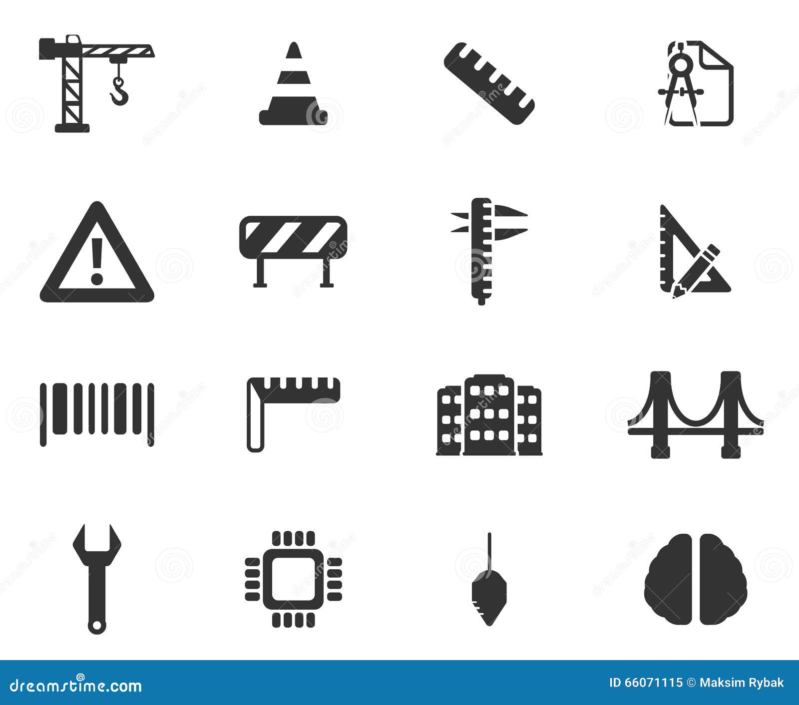 Engineering simply icons stock vector. Illustration of danger - 66071115