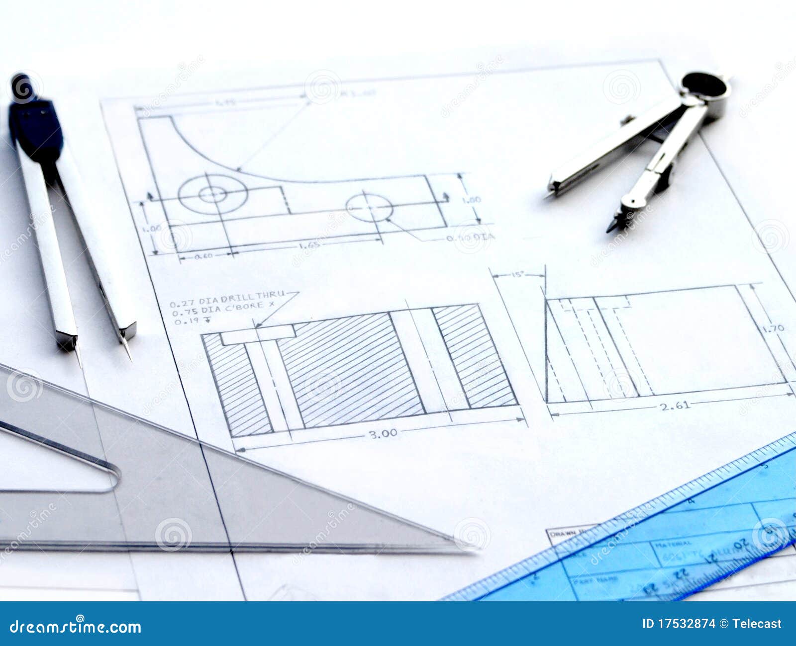 Engineering Sketch stock photo. Image of accuracy, line - 17532874