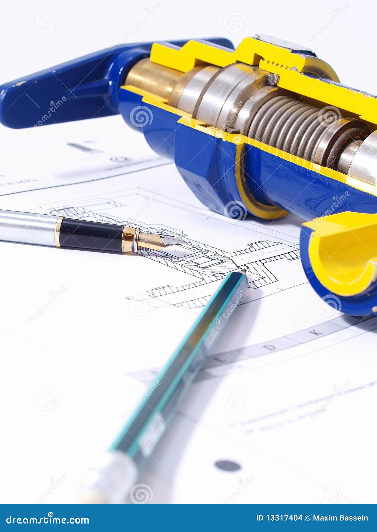 Engineering still-life stock photo. Image of business - 13317404