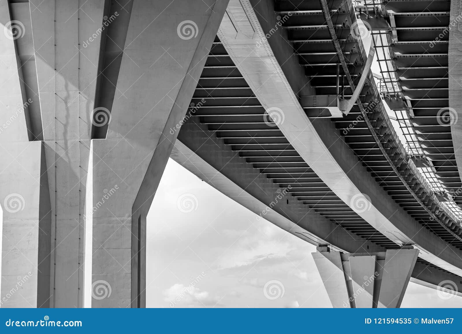 Engineering Structure or Construction of the Bridge Stock Image - Image ...