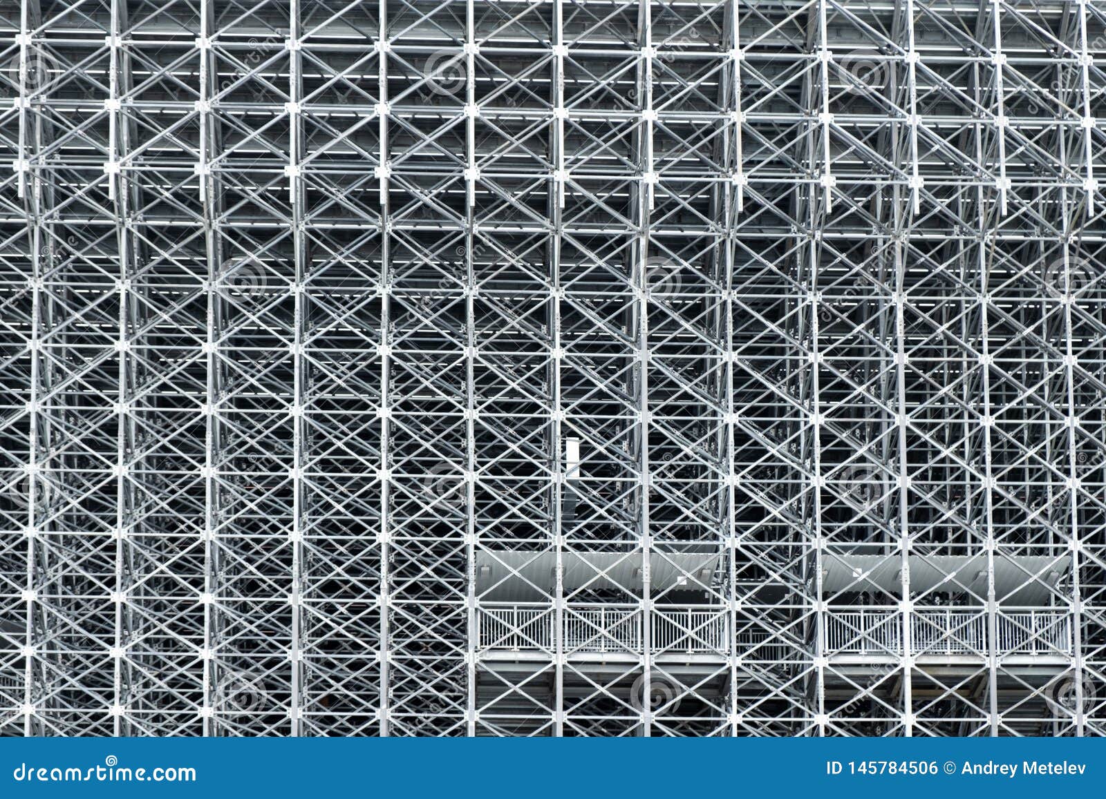 Engineering Structures for Metal Structures of the Stadium Stands Stock ...