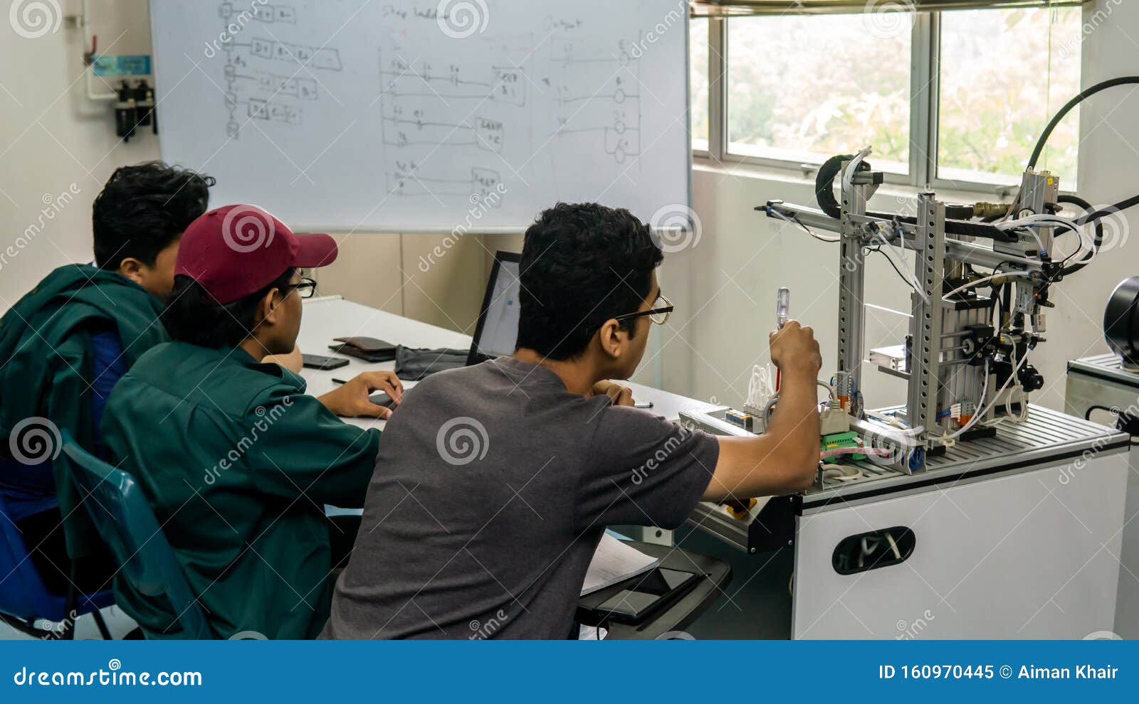 Engineering Students Discussing and Solving the Task Given on the ...