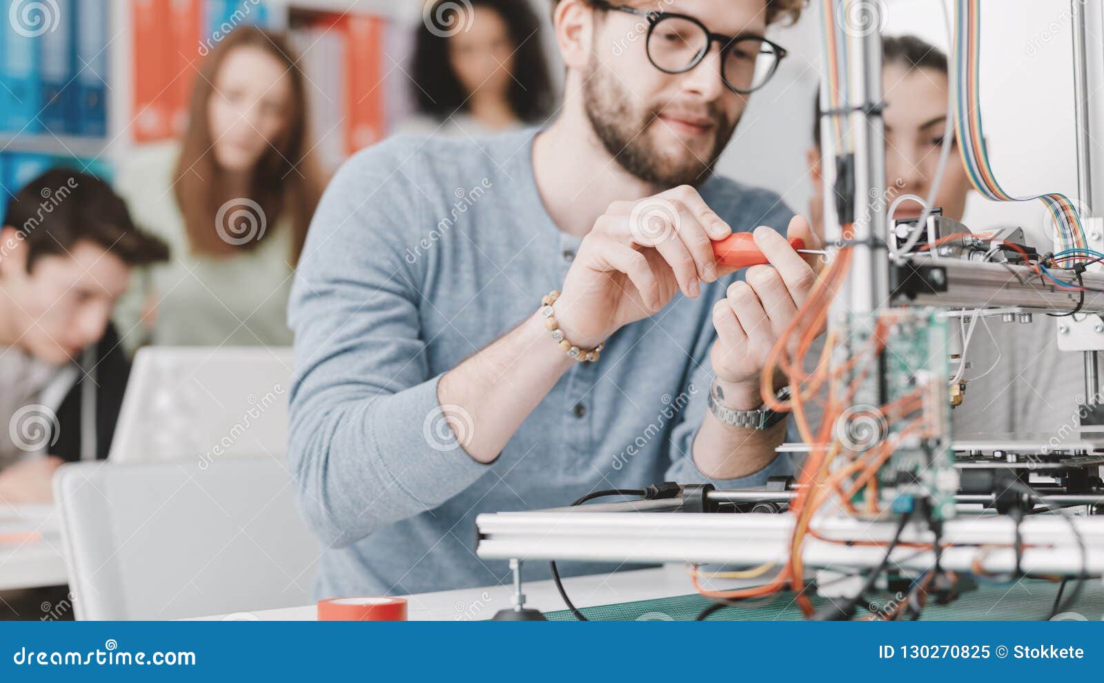 Engineering and 3D Printing Stock Image - Image of prototyping ...
