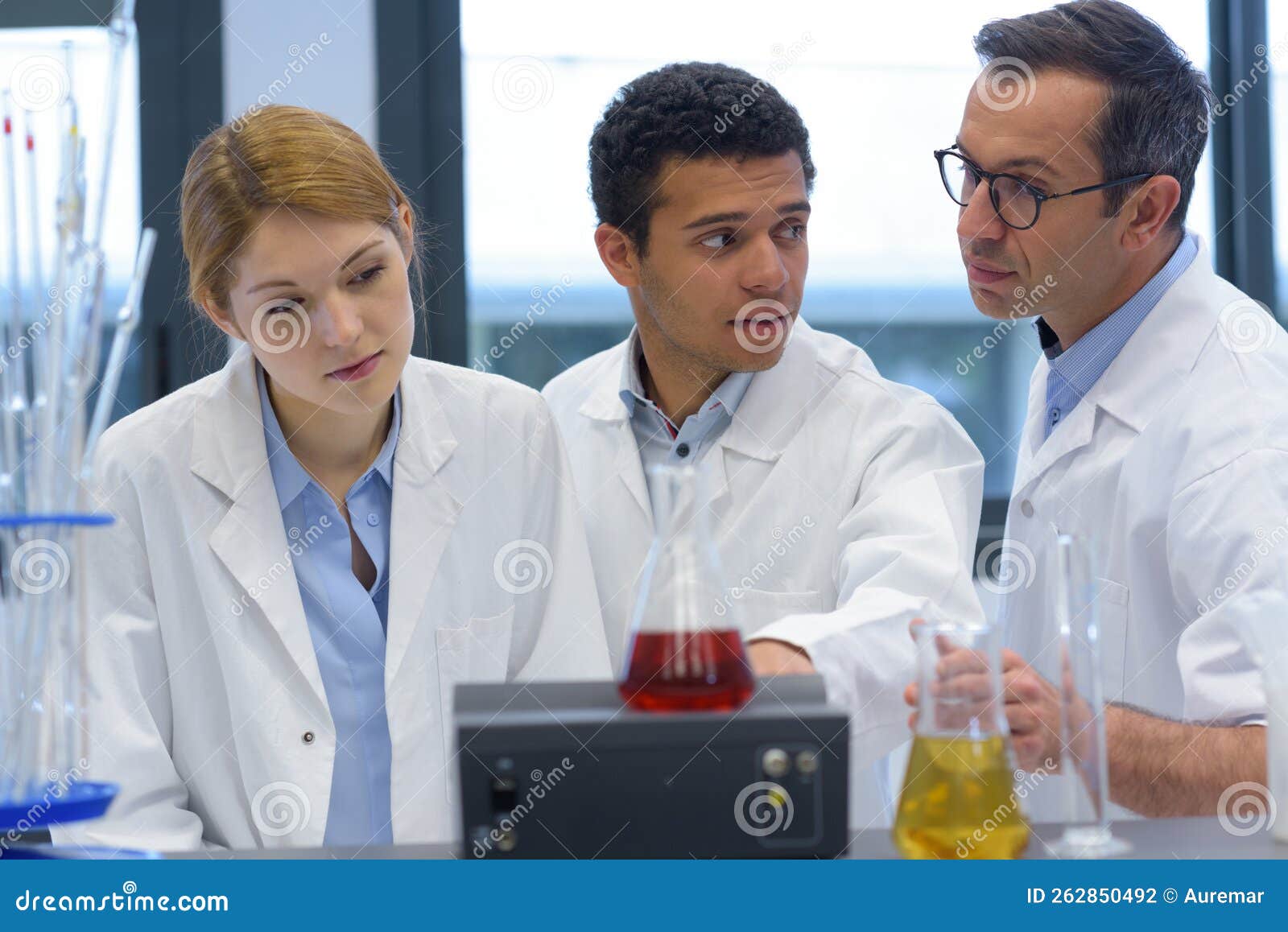 Engineering Students Working in Lab Stock Photo - Image of students ...